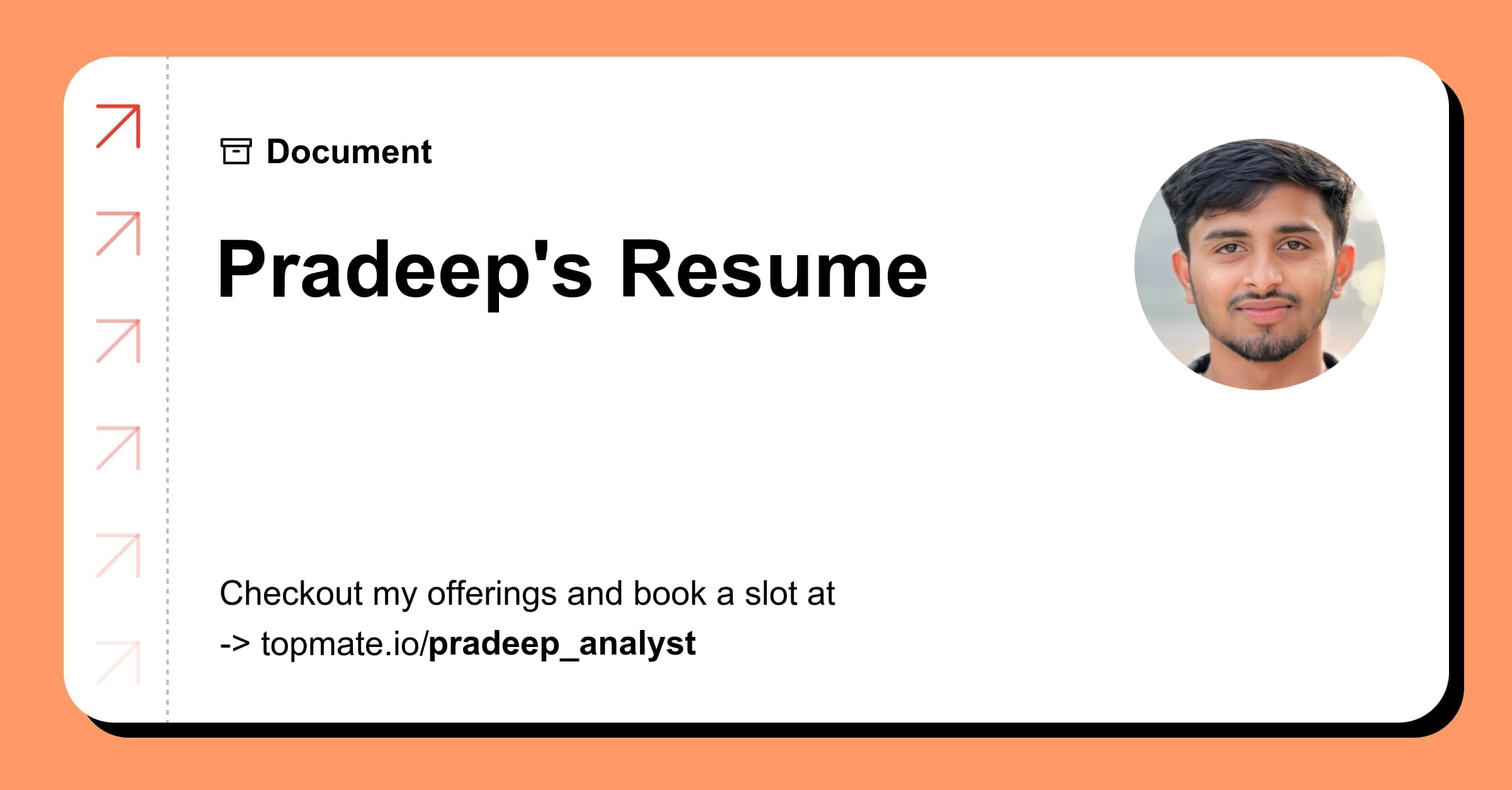 Pradeep's Resume with Pradeep M